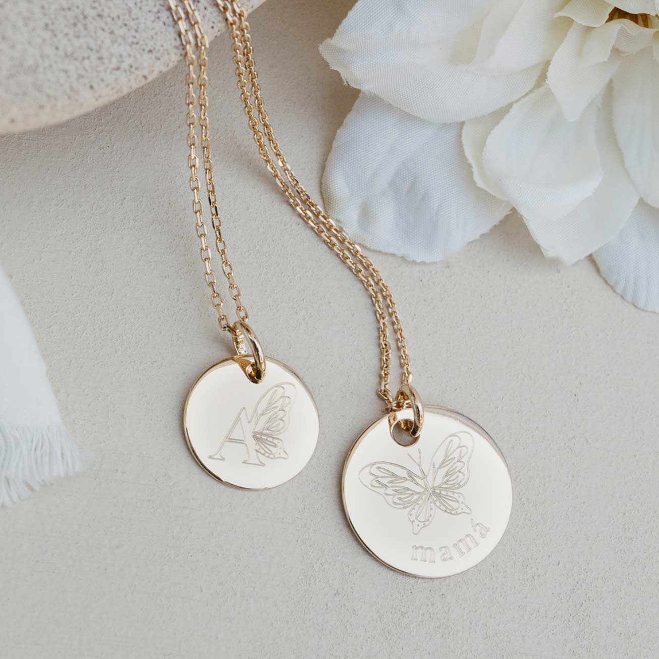 Joyas personalizadas dúo Mamá Hija Mariposa - Aismée